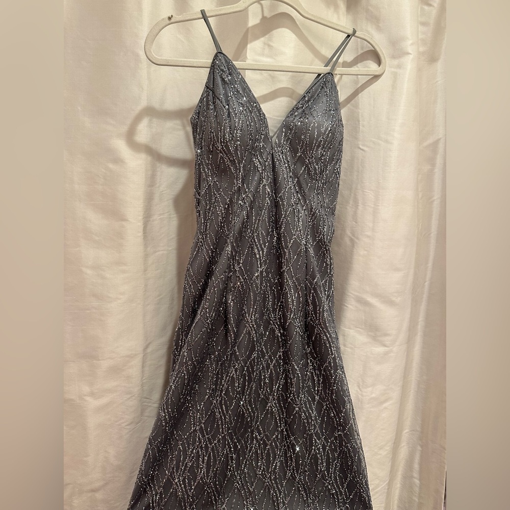 Dancing Queen Silver Sparkle Dress - Gem